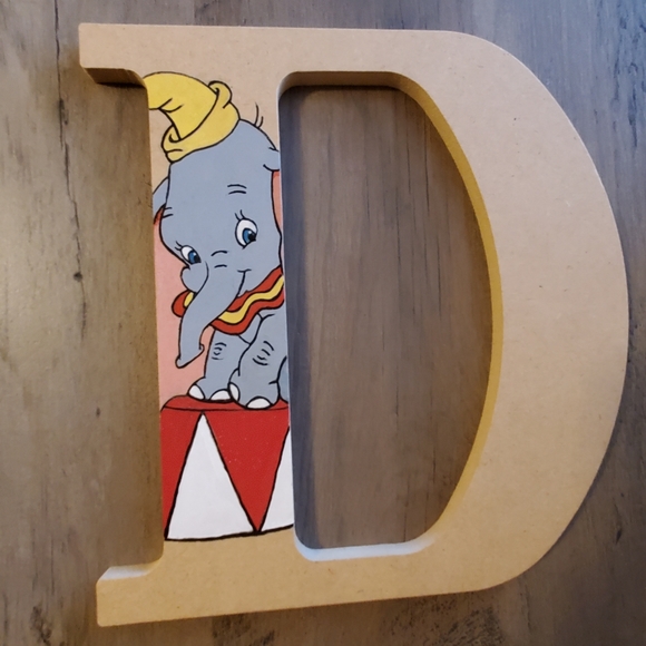 Disney | Other | Hand Painted Dumbo Letter Choose Your Own Color | Poshmark